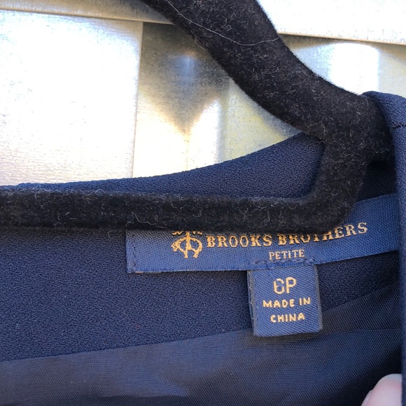 Brooks Brothers | Dresses | Brooks Brothers Navy Faux Wrap Dress | Poshmark